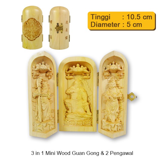 Jual Patung / Rupang / Arca Kayu 3 in 1 Mini Wood Statue Indonesia ...