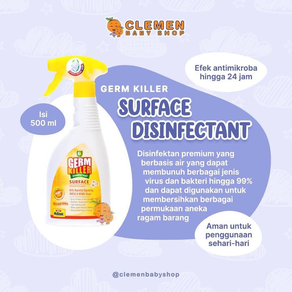Jual Germ Killer Surface Disinfectant 500 ML | Shopee Indonesia