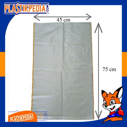 Jual Karung Beras Plastik Putih 45x75 (25kg) - Isi 1 Bale (1.000 pcs ...