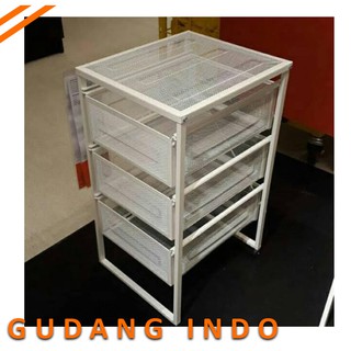 Jual Rak Laci Besi Serbaguna LACI BAWAH MEJA KERJA Drawer 3 Susun Laci ...
