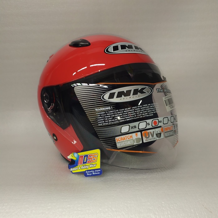 Jual Helm INK Centro Polos Solid Merah Ferrari | Halfface | Original ...