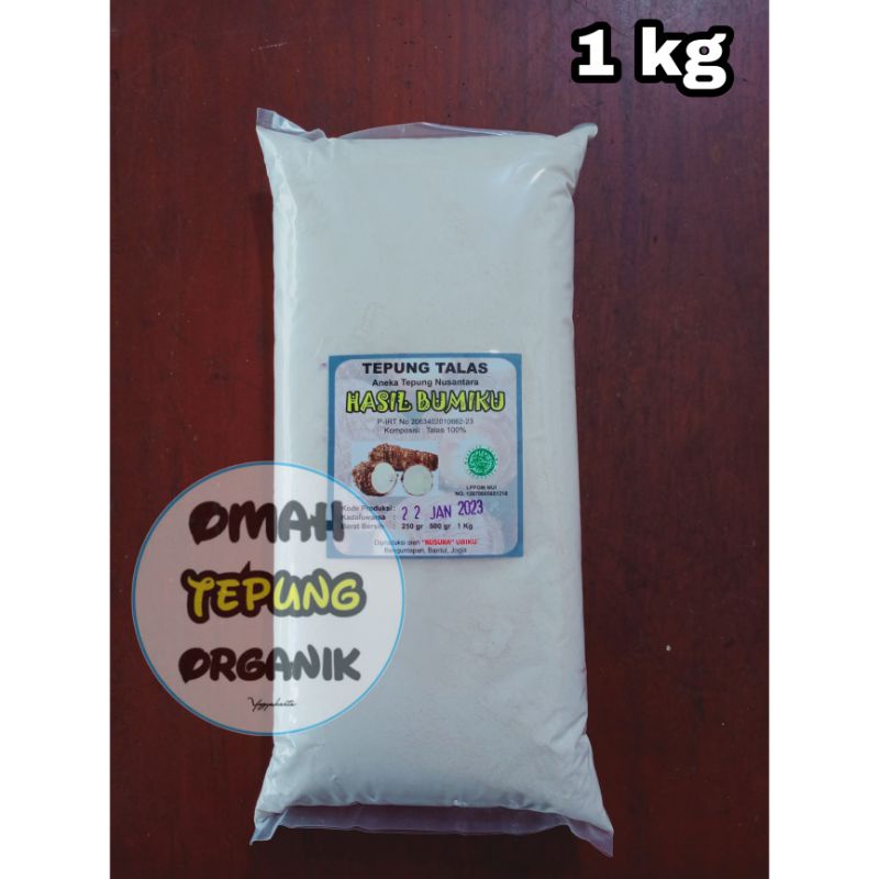 Jual Tepung TALAS Organik kemasan 1 KG/Bubuk Talas kemasan 1 KG/Talas ...