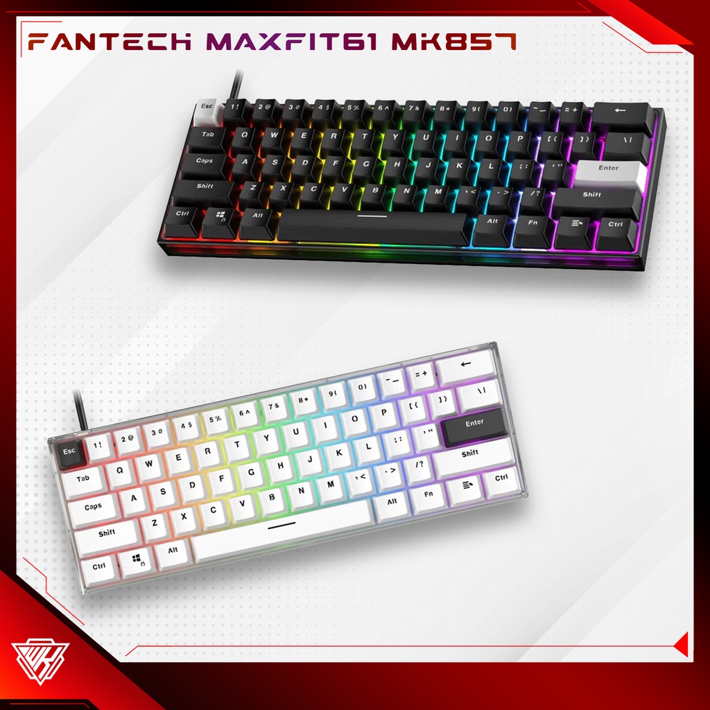 Jual Fantech MAXFIT61 FROST Wired Hostwap Keyboard Gaming Mechanical ...