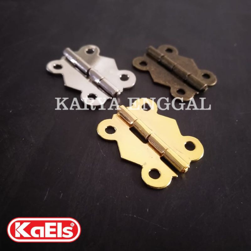 Jual Engsel Mini Antik Gold Chrome 20x24 - Engsel Kupu Mini - Engsel ...