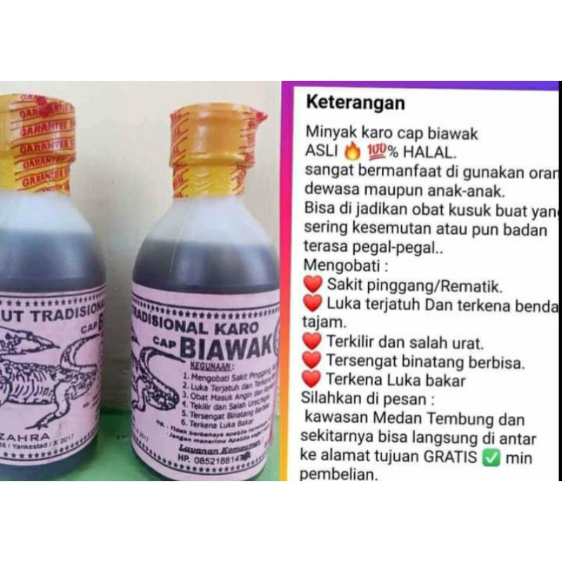 Jual Minyak karo250ml | Shopee Indonesia