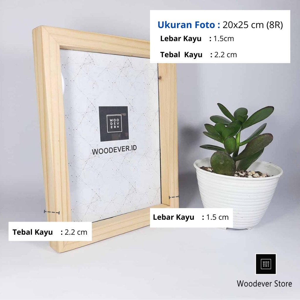 Jual Bingkai Foto 8R Pigura Kayu - Frame Foto Dekorasi Rumah Minimalis ...