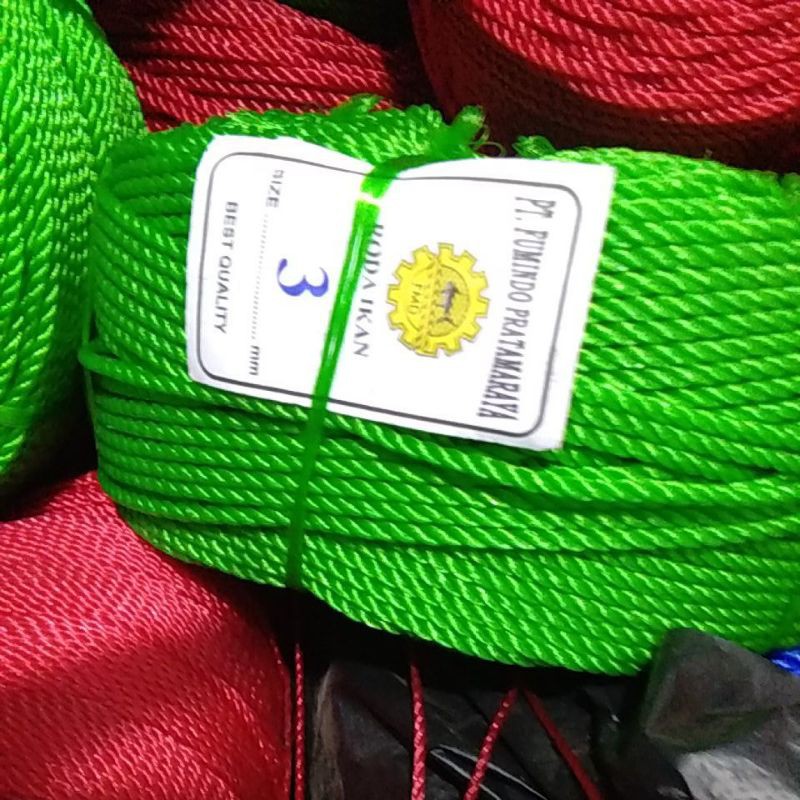 Jual Tali Tambang / tampar cap RODA IKAN (R.I) ukuran 3mm (800) | Shopee Indonesia