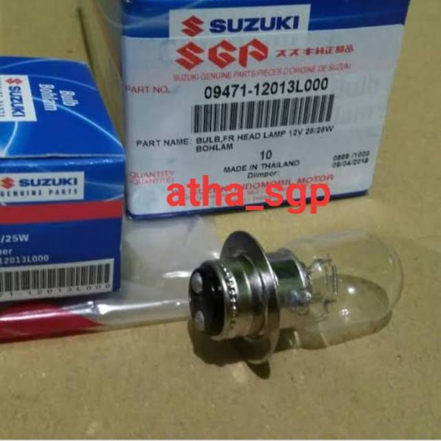Bohlam lampu depan bola lampu depan 25 watt suzuki smash,shogun,satria ... Bohlam lampu depan bola lampu depan 25 watt suzuki smash,shogun,satria ...