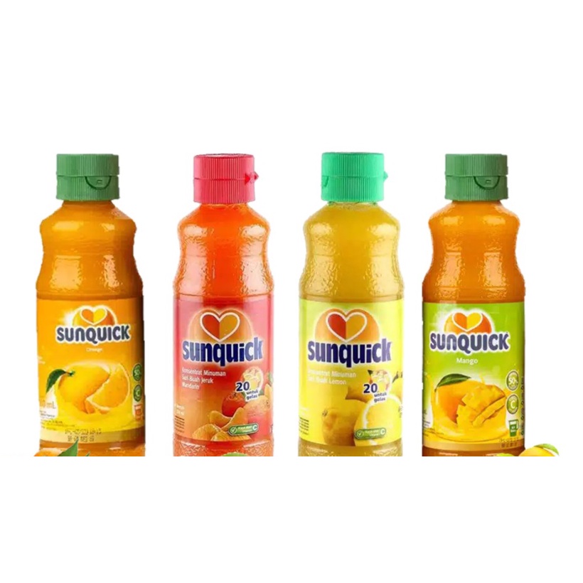 Jual SUNQUICK SIRUP SYRUP SEMUA RASA 330 ML ALL VARIAN LEMON MANGGA ...
