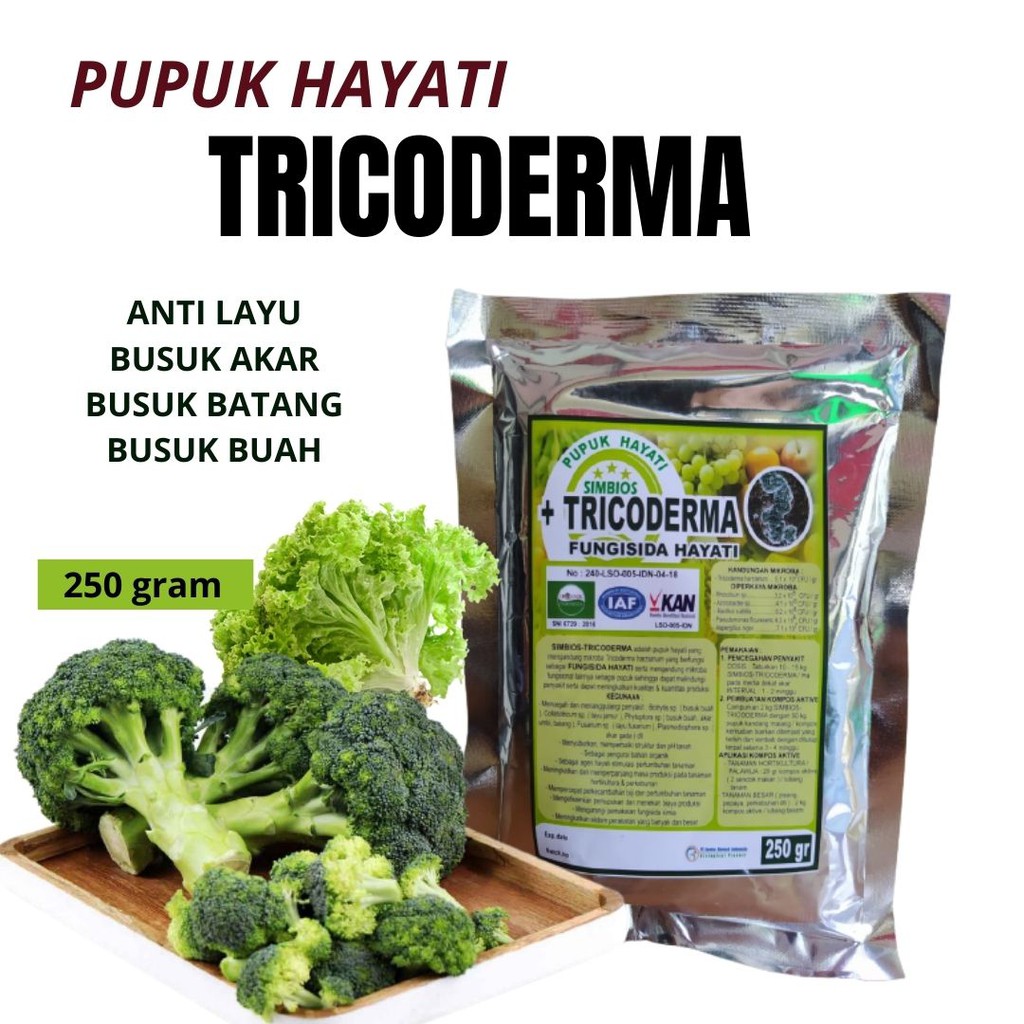 Jual PUPUK HAYATI TRICHODERMA Sp Untuk Tanaman Brokoli Cegah Bercak ...