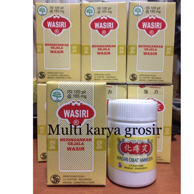 Wasiri obat ambeien obat wasir isi 100 pil | Shopee Indonesia