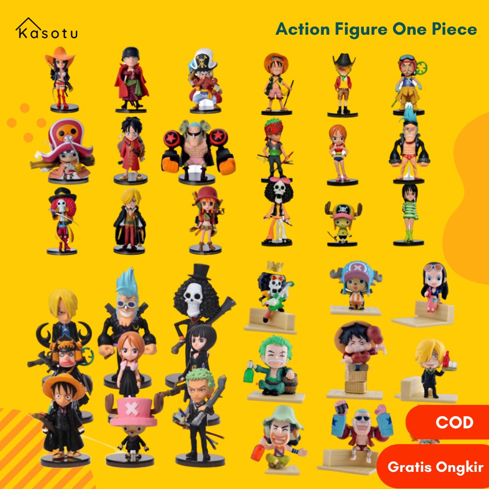 Jual Satuan Action Figure Figur Pajangan Miniatur Anime One Piece Set ...