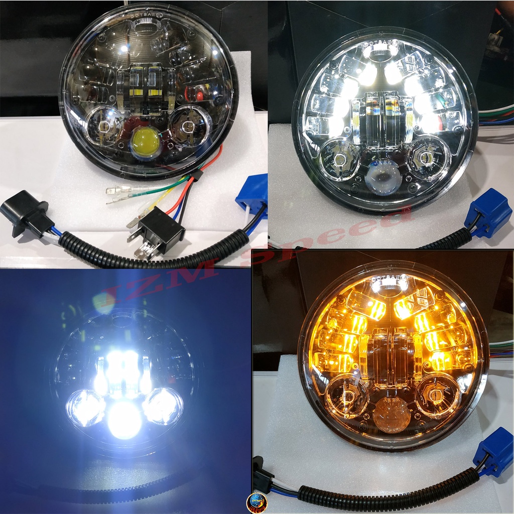 Jual Lampu Led Daymaker 5,75 Inch Headlamp Daymaker Plus Lampu Sein dan ...