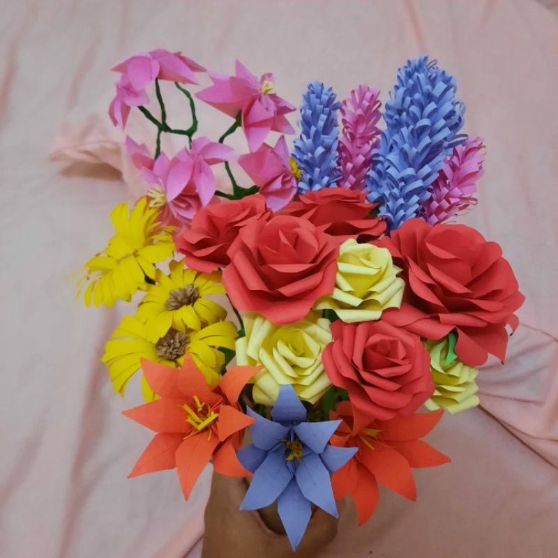 Jual CUSTOM BUKET BUNGA KERTAS ORIGAMI | Shopee Indonesia
