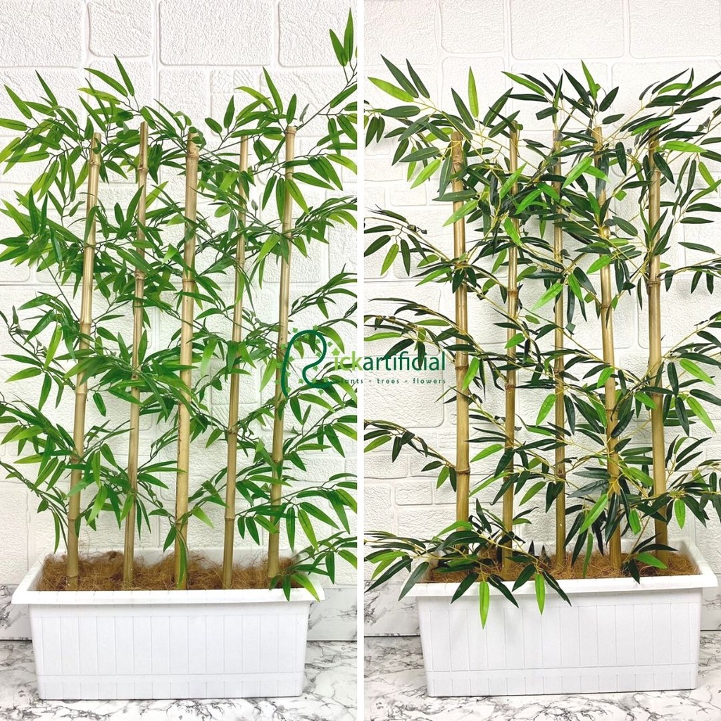 Jual Pohon Daun Bambu Latex Artificial Plastik Partisi Dekorasi Rumah ...