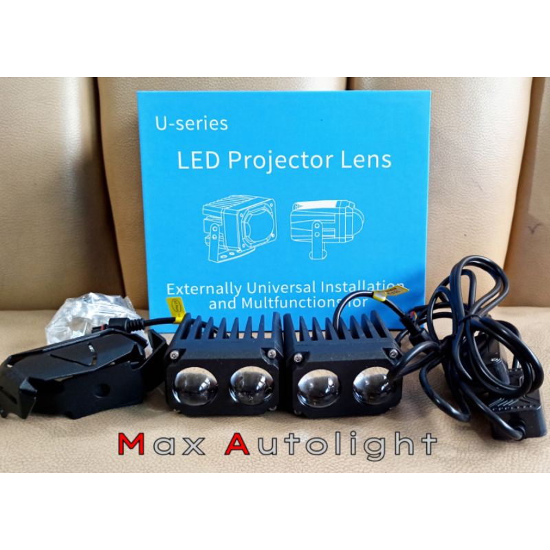 Jual MINI PROJIE LED 2 EYES DUAL COLOUR | Shopee Indonesia