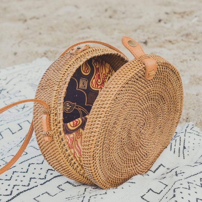 Jual Tas Rotan Bali Premium Ata Rattan Bali Bag Export Quality - Round ...