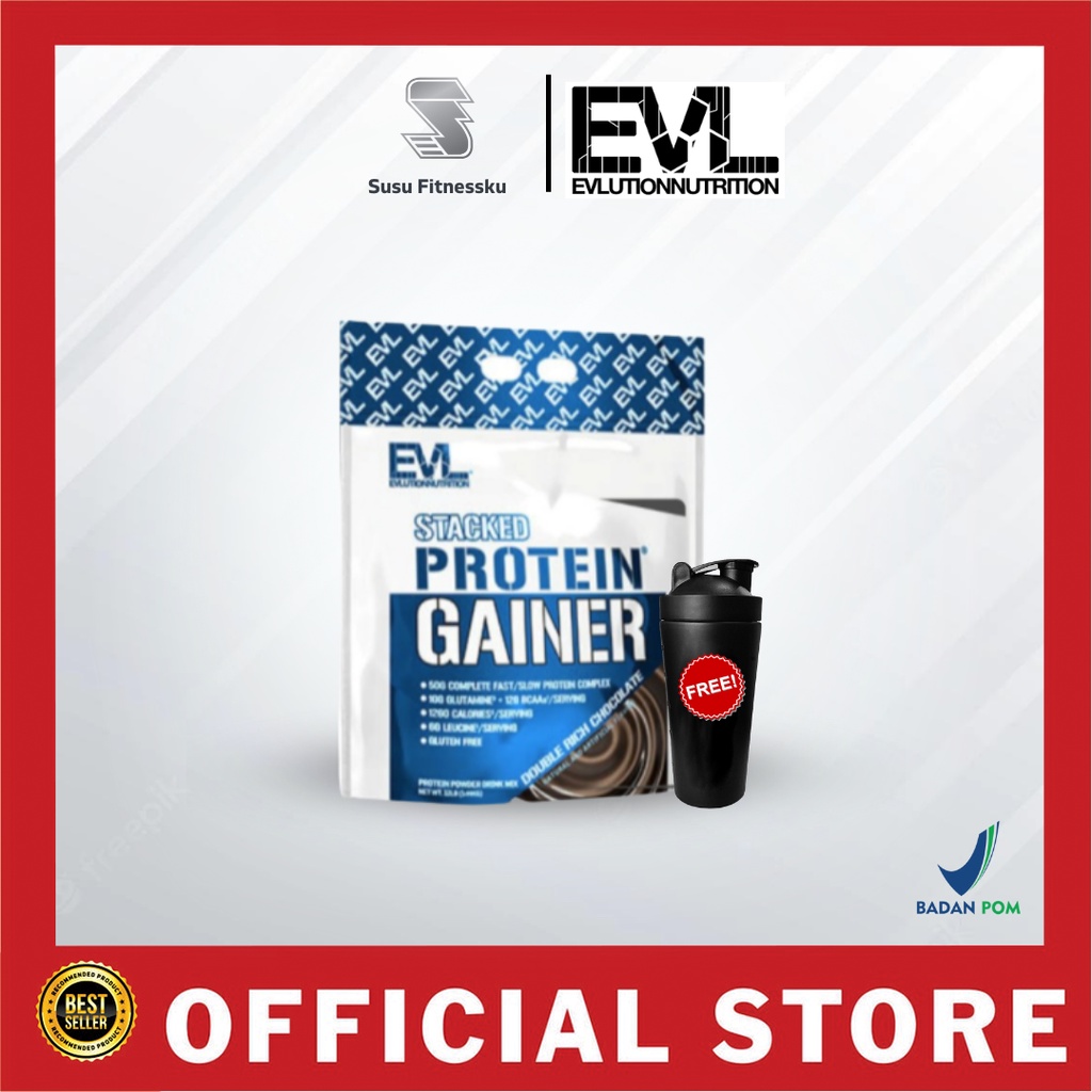 Jual Evl Gainer 12 Lb Evl Stacked Gainer Protein For Serious Mass Gain