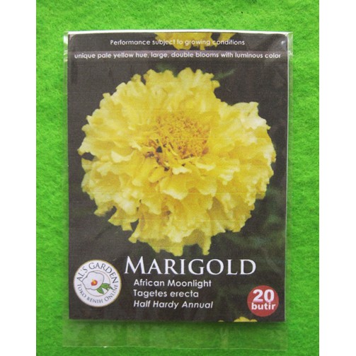 Jual Benih Biji Bunga Marigold African Moonlight Pack - Als Garden ...