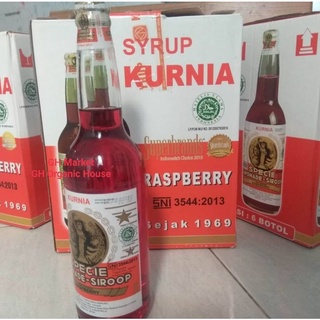 Jual Sirup Kurnia Raspberry 600ml (1ktk isi 6botol syrup)Expired Masi ...
