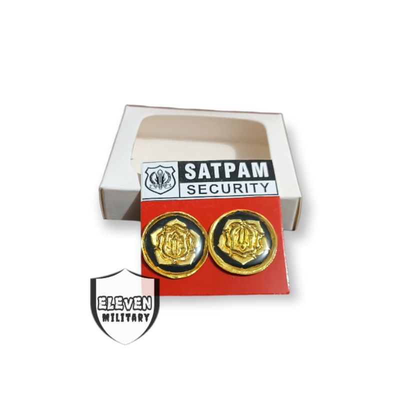 Jual PIN MONOGRAM SATPAM/SECURITY TERBARU WARNA KUNING | Shopee Indonesia