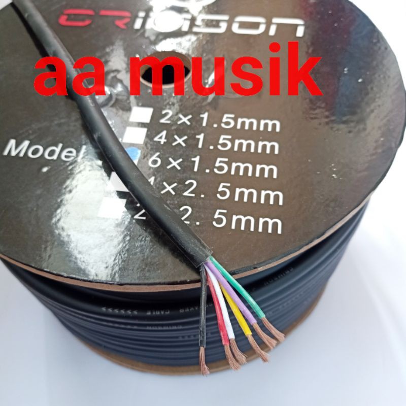 Jual KABEL SPEAKER CRIMSON 6x1,5 JUAL PER METER KABEL ISI 6 SERABUT ...