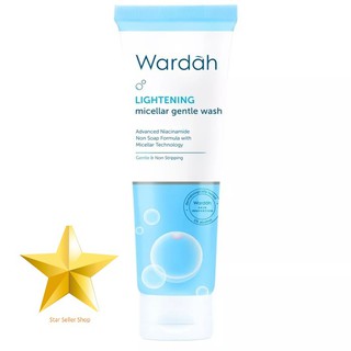 ORIGINAL Wardah Sabun Cuci Muka Lightening Gentle Wash 60 ML | Shopee ...