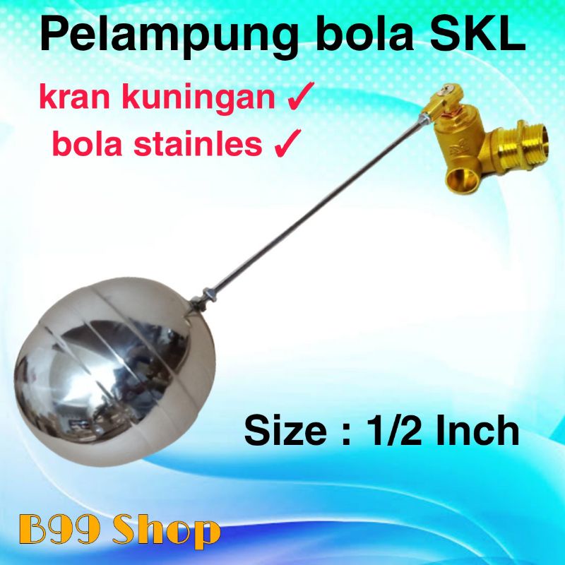 Jual Pelampung Bola Kuningan SKL 1/2 Inch / Pelampung Torren | Shopee ...