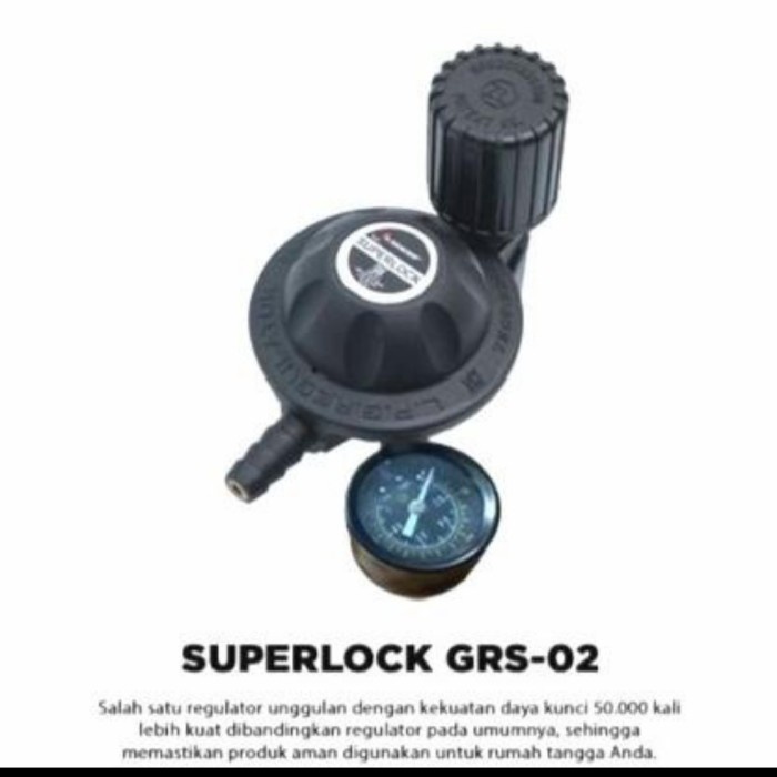 Jual GASCOMP Regulator Superlock GRS 02 Gas LPG GRS02 | Shopee Indonesia