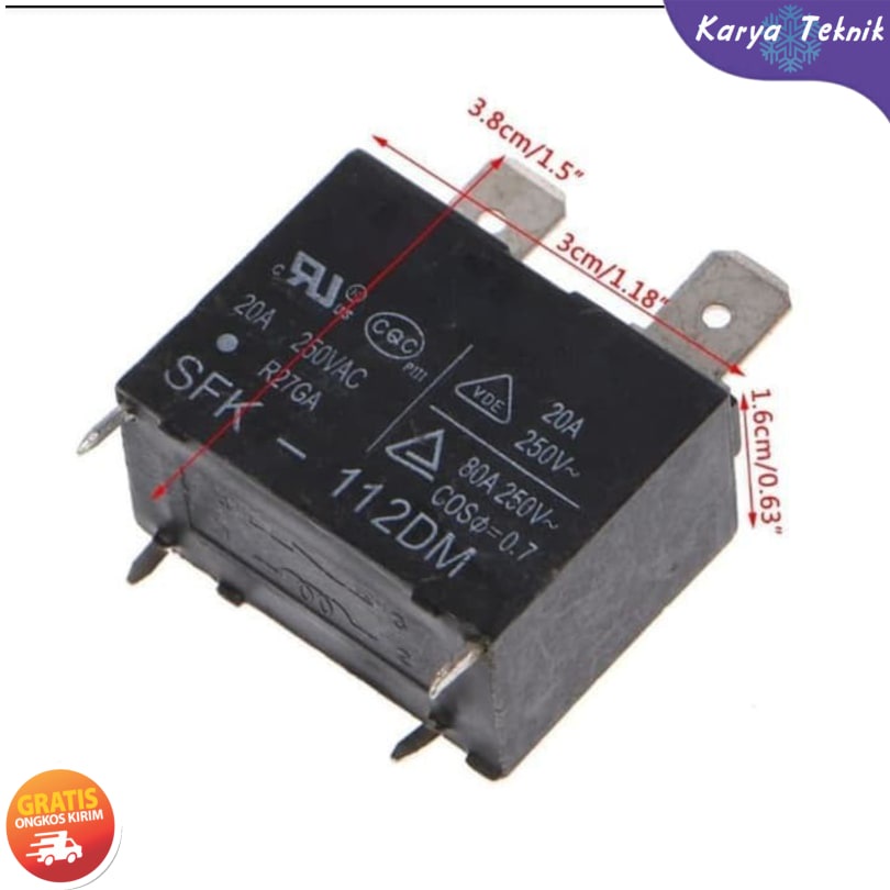 Jual RELAY INDOOR AC SFK RELAY MODUL PCB SELAIN OMRON SANYOU JQX ...