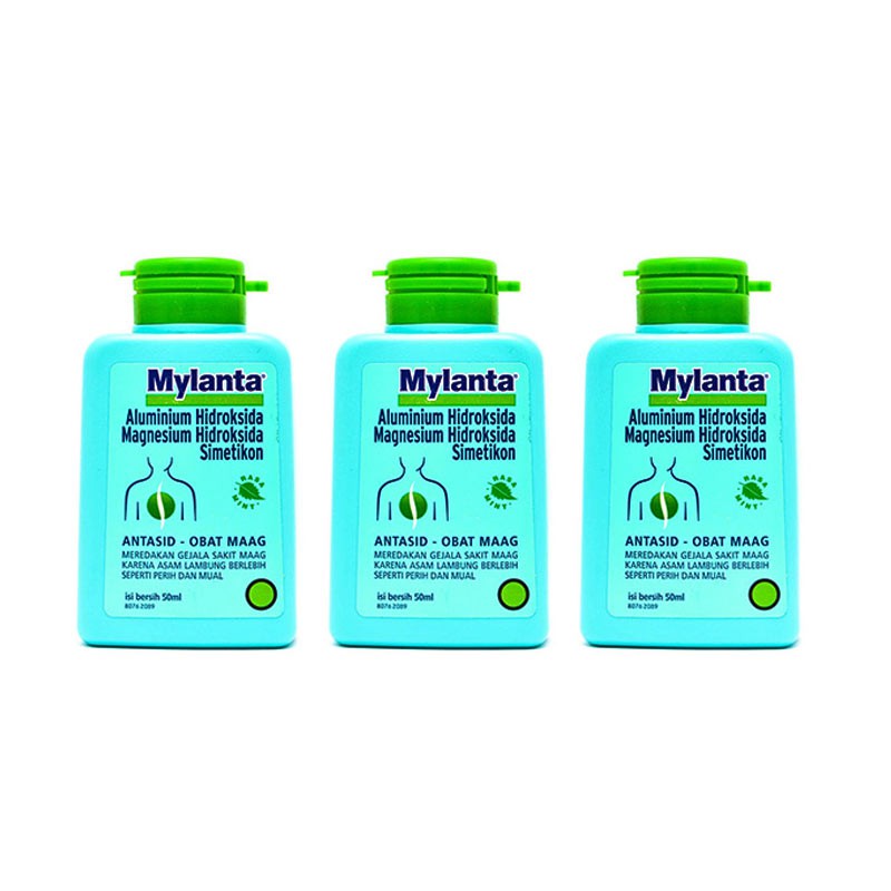 Jual Mylanta Liquid Obat Maag [50 mL/3 Botol] | Shopee Indonesia