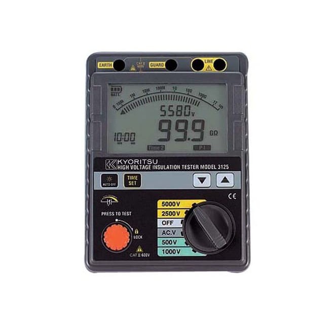 Jual High Voltage Insulation Tester kyoritsu 3125 / megger kabel 5kv ...