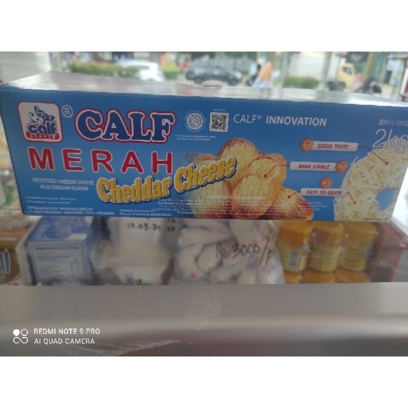 Jual Keju Cheddar Calf Merah Repack 170gr / Cheddar Cheese | Shopee ...
