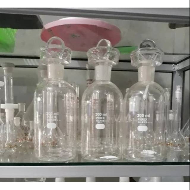 Jual Winkler bottle 300ml - BOD bottle 300ml - botol BOD 300ml Pyrex ...