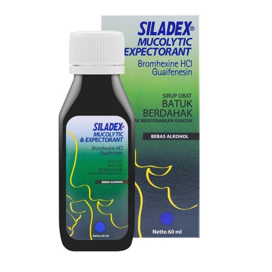 Jual SILADEX MUCOLYTIC DAN EKSPEKTORAN SIRUP - 60 ML | Shopee Indonesia