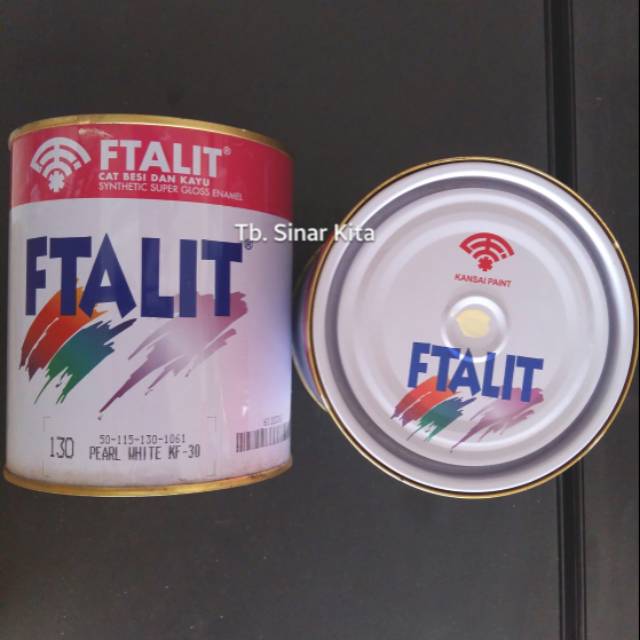 Jual Cat Kayu Dan Besi 1kg Gloss Pearl White - FTALIT Indonesia|Shopee ...
