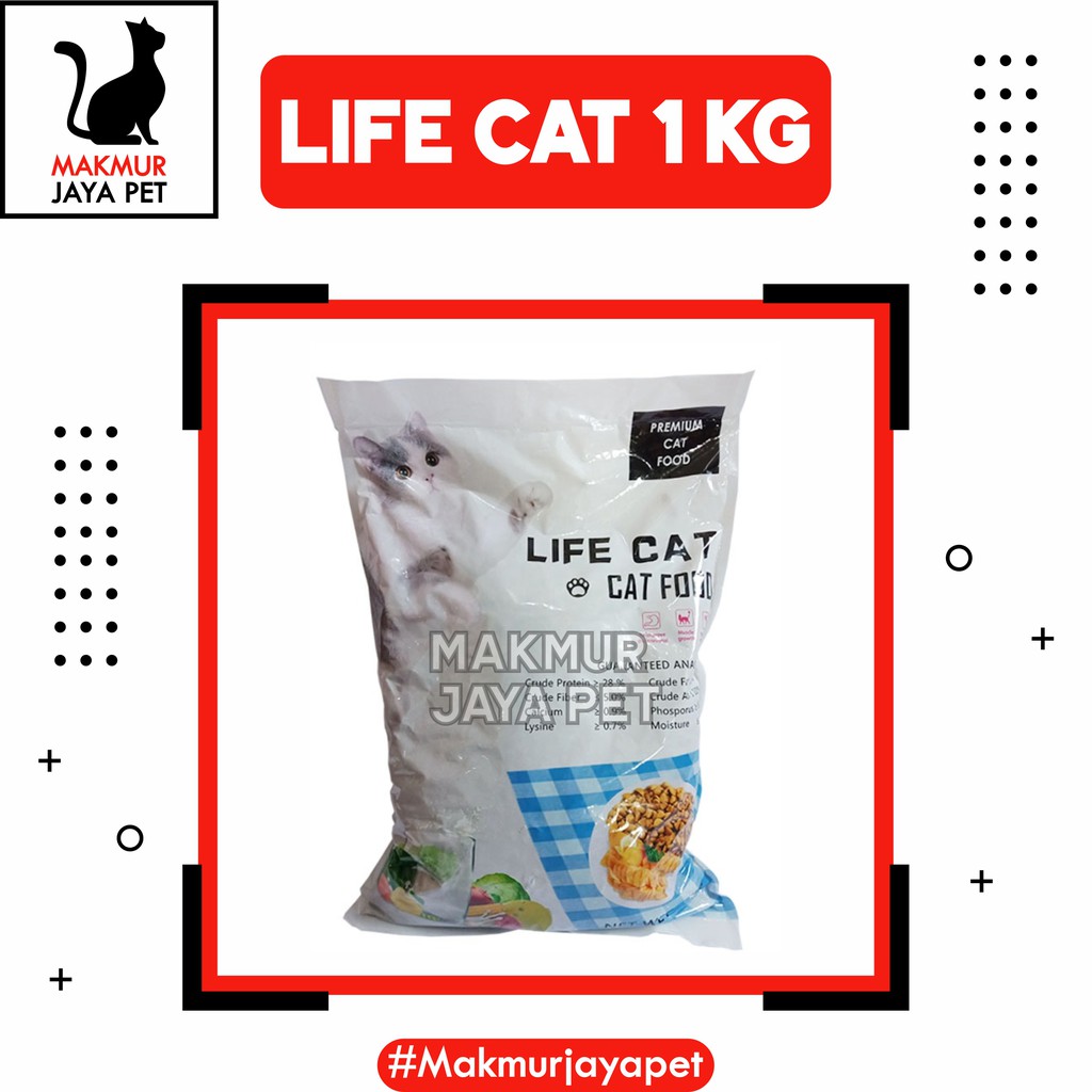 Jual Life Cat 1 kg / Makanan Kucing Kering Life Cat Indonesia|Shopee ...