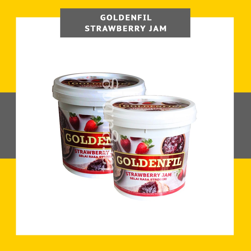 GOLDENFIL STRAWBERRY BLUBERRY JAM 250GR - SELAI PREMIUM RASA STOBERI ...