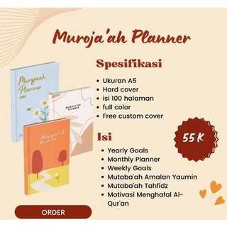 Jual Murajaah Planner - Buku Murojaah Planner Full Color. Murojaah ...