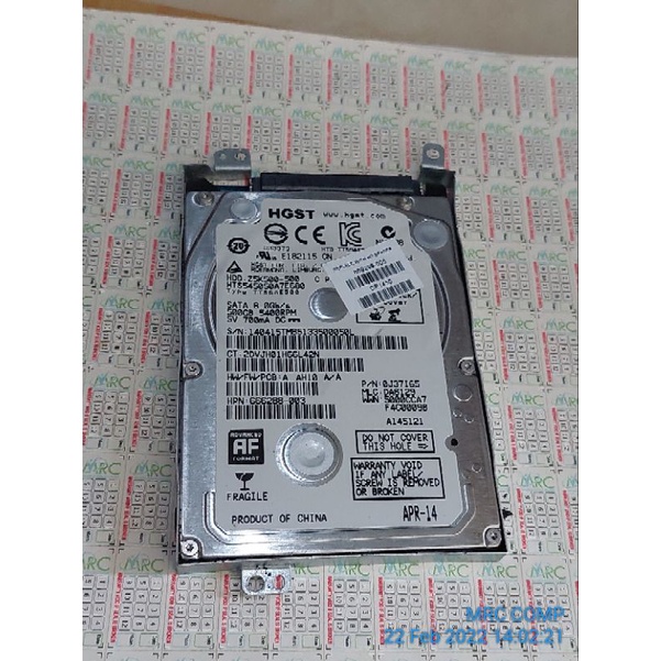 Jual HARDISK LAPTOP 2.5INC SLIM HGST HITACHI 500GB | Shopee Indonesia