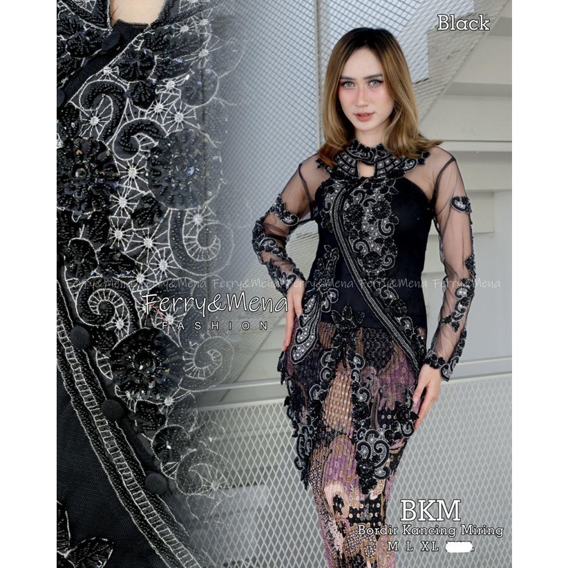 Jual TERBARU!!Set kebaya kancing mereng/kebaya Bordir payet panjang ...