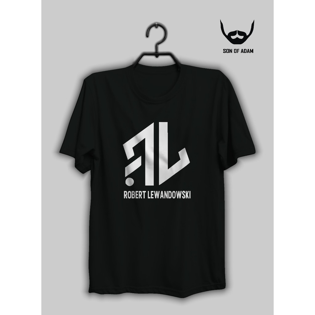 Jual KAOS PRIA SABLON POLYFLEX ROBERT LEWANDOWSKI | Shopee Indonesia