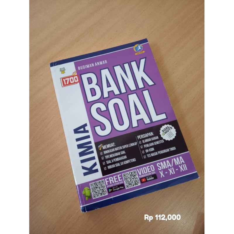 Jual BUKU 1700 BANK KIMIA UNTUK KELAS 10,11,12 SMA. | Shopee Indonesia