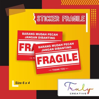 Jual STICKER FRAGILE LUCU | Shopee Indonesia