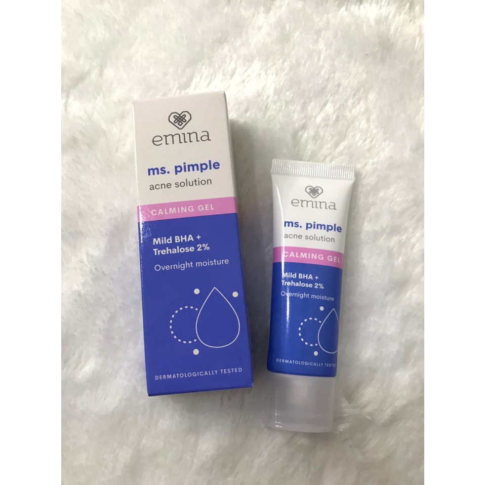 Jual Emina Ms Pimple Acne Solution Calming Gel 20ml | Shopee Indonesia