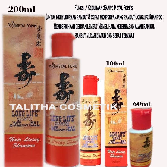 Jual METAL FORTIS Long Life merah original Anti Dandruff sampo ...