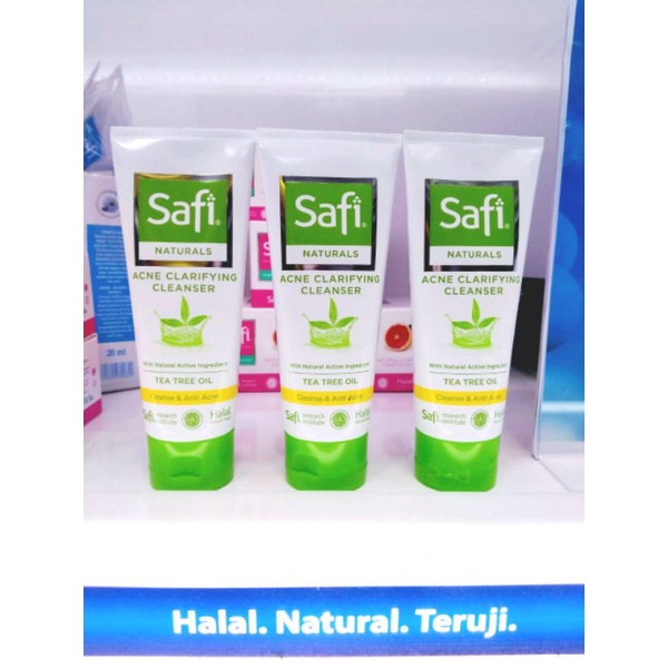 Jual SAFI NATURALS ACNE CLARIFYING CLEANSER TEA TREE OIL 100g | Shopee ...