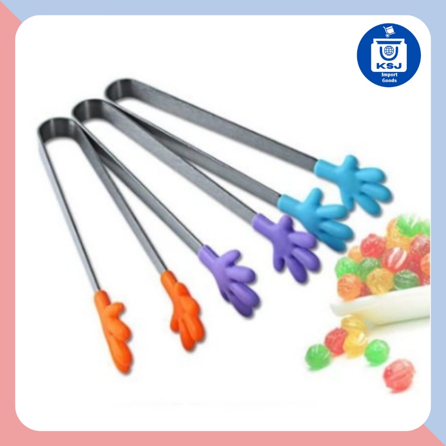 Jual CAPITAN MAKANAN KECIL BENTUK TANGAN DENGAN SILICONE/ Penjepit ...