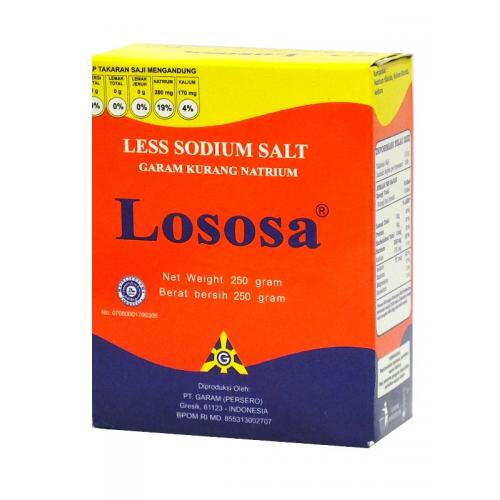 Jual Lososa Garam Sehat Rendah Natrium Sodium Garam Diet 250 Gram Less ...