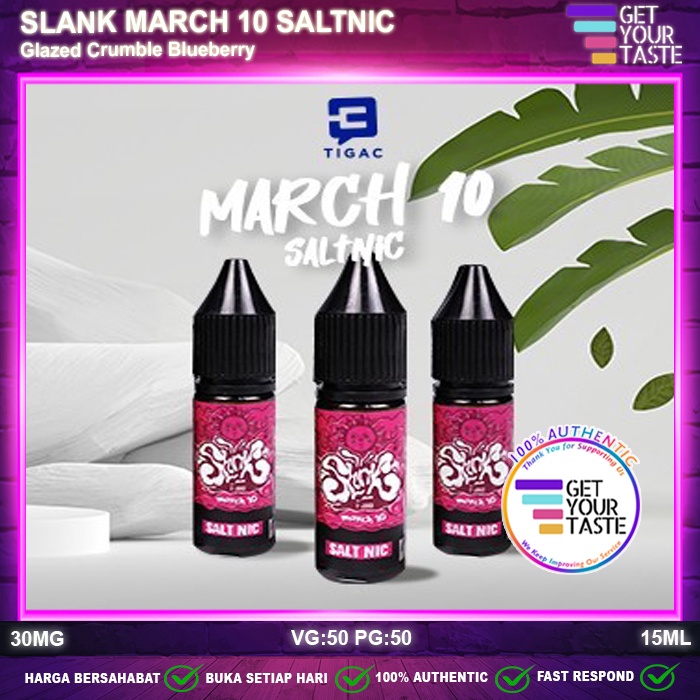 Jual Liquid Slank V2 March 10 Salt Nic 15ML Saltnic by Vapezoo x Slank ...